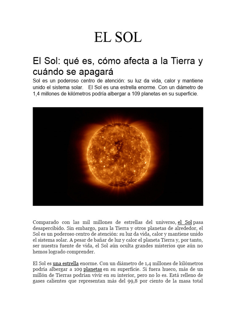 El Sol | PDF