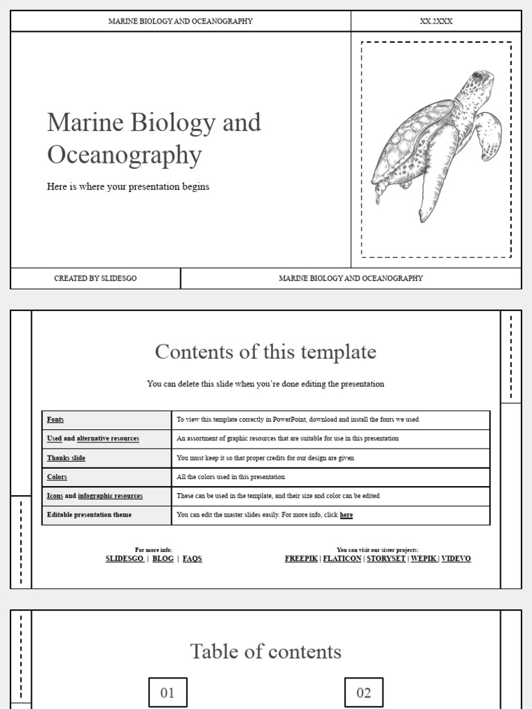 Marine Biology and Oceanography by Slidesgo | PDF | Planets | Planets ...