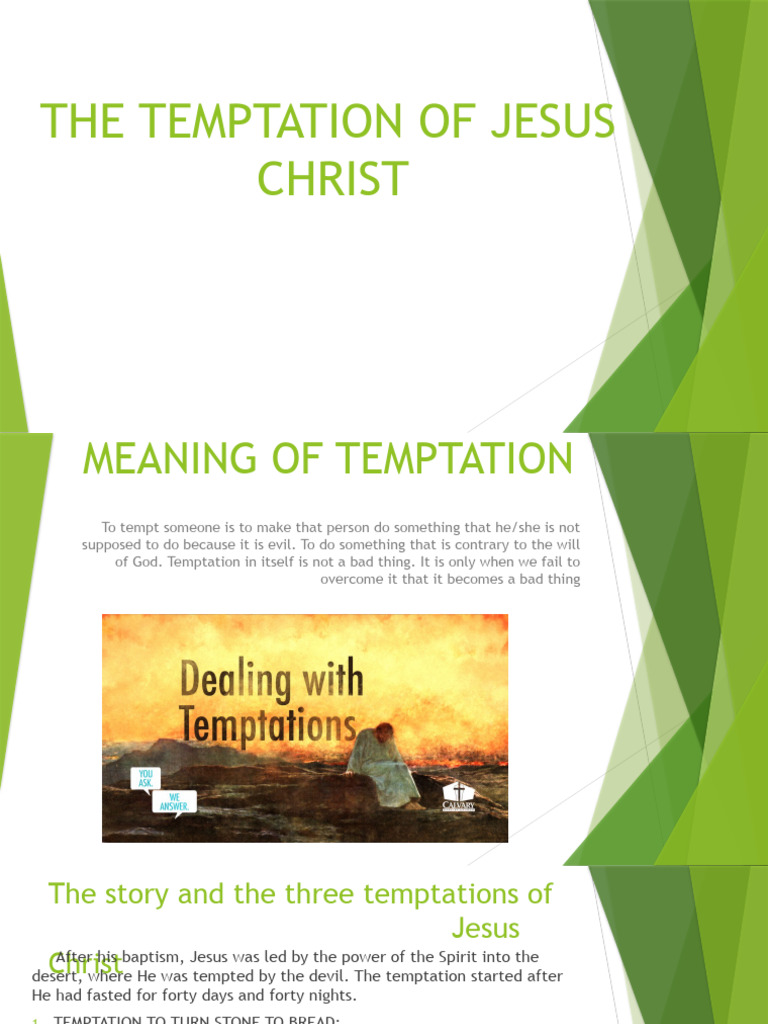 The Temptation of Jesus | PDF | Jesus | Theology