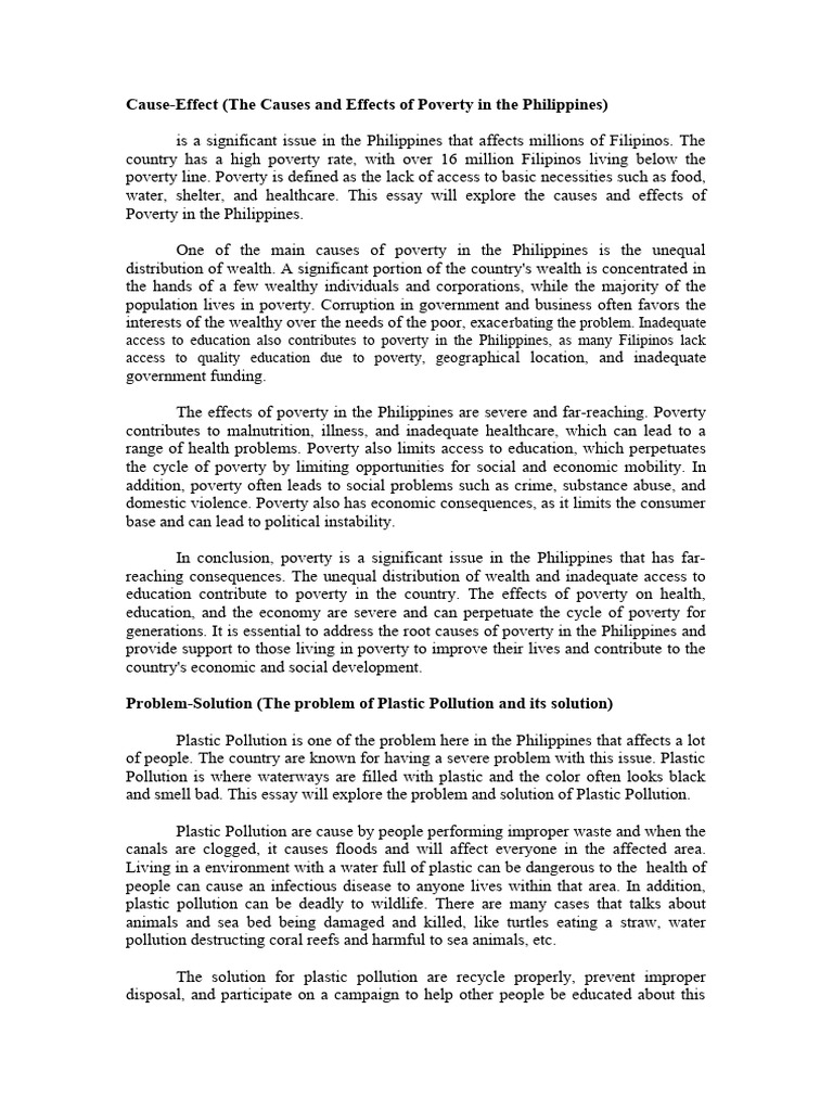 Cause-Effect, Problem-Solution, Persuasion, Exemplification ...