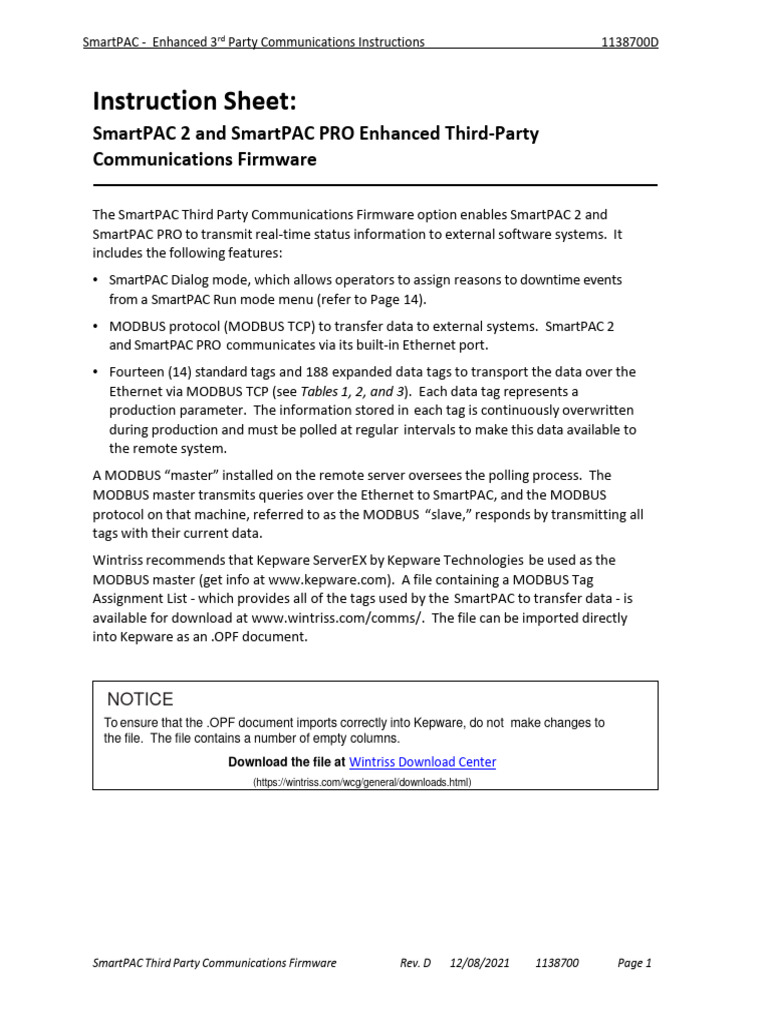 SmartPAC 3rd Party Firmware Guide | PDF | Ip Address | Computing