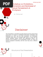 PoSH Act PPT - Prevention of Sexual Harassment of Women at Workplace ...