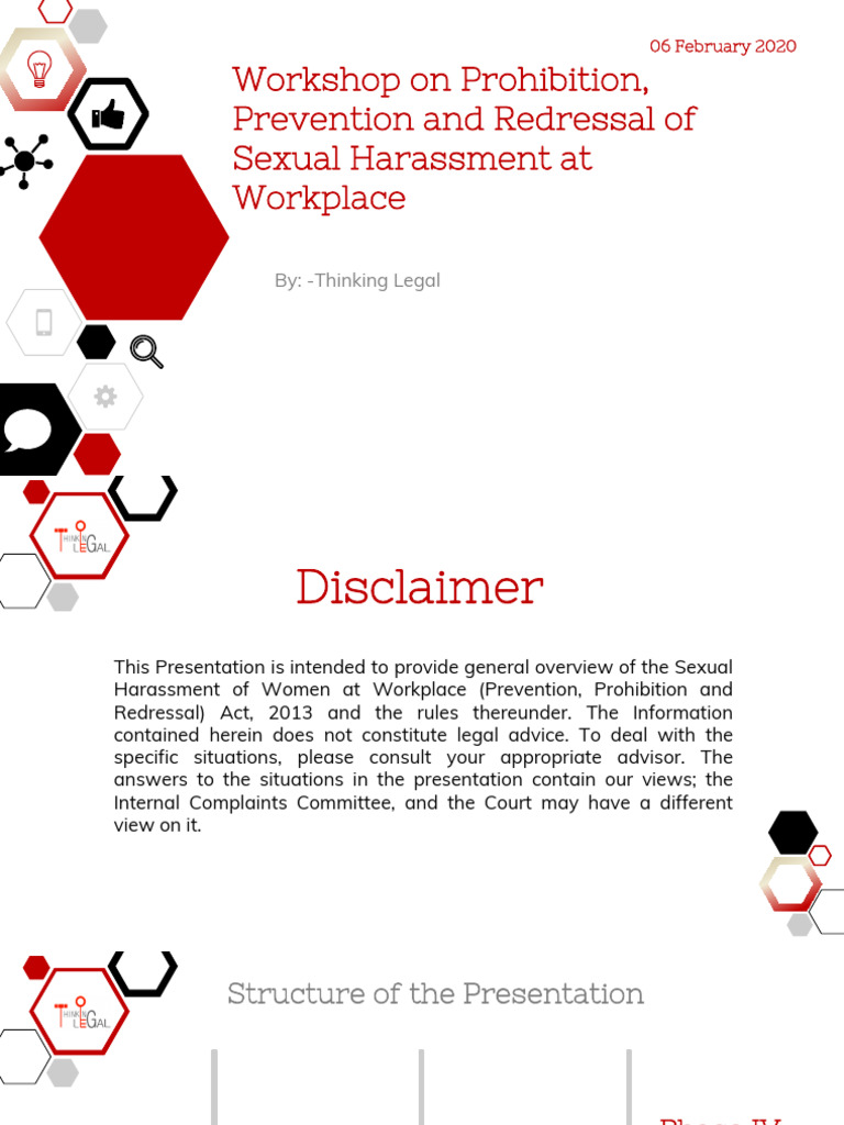 POSH Presentation | Download Free PDF | Sexual Harassment | Justice