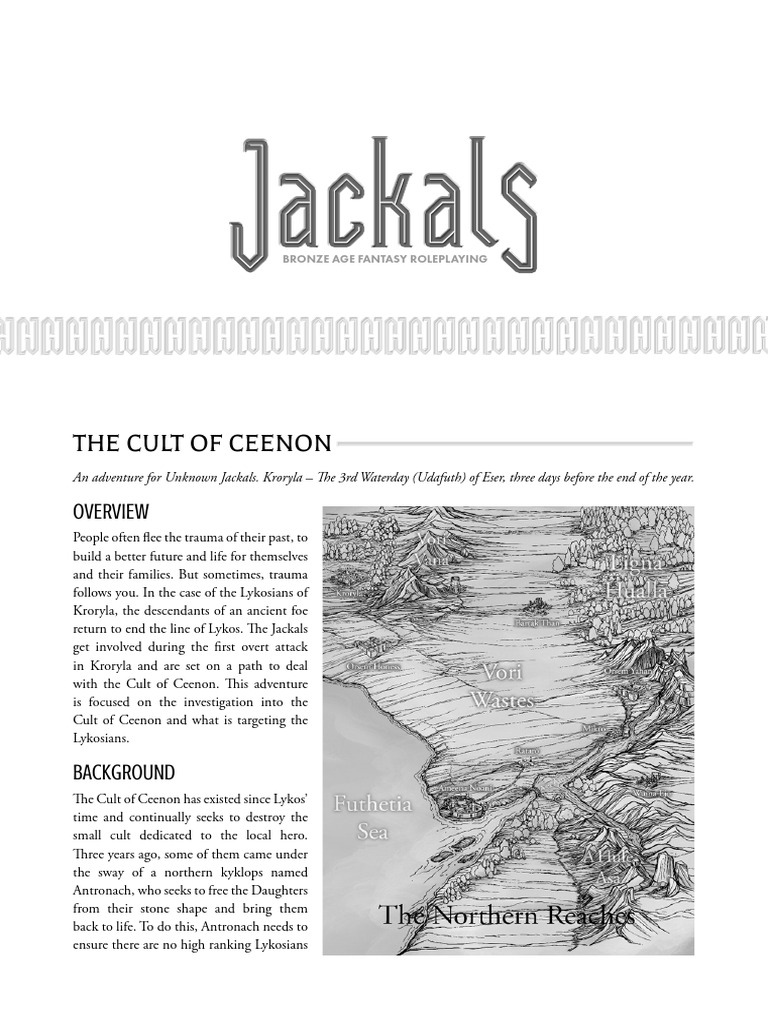 Jackals RPG Free Adventure BW | PDF | Snake