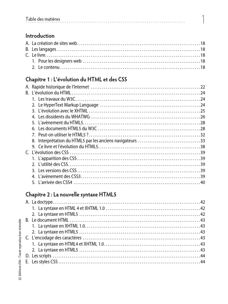 Évolution du HTML et CSS en détail | PDF | XHTML | Html