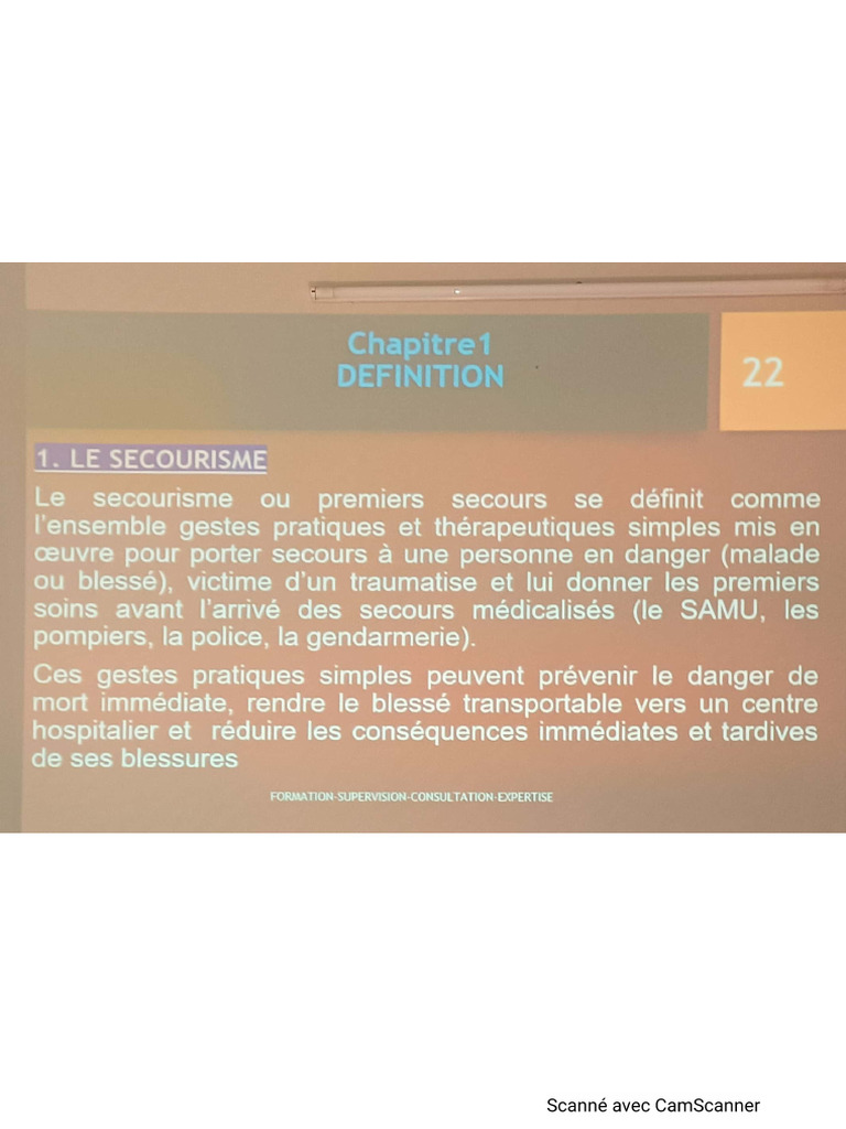 Cours Secourisme Scanner | PDF