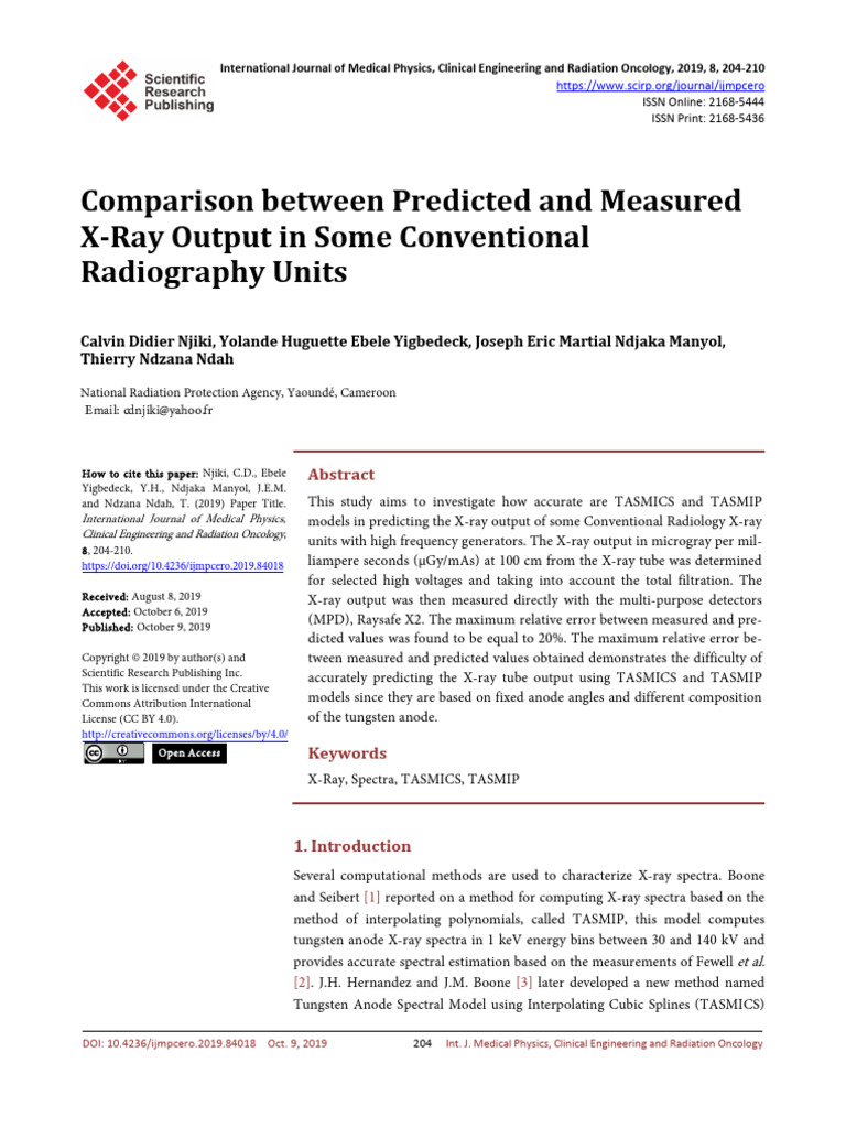 Ijmpcero 2019100814234813 | PDF | X Ray | Radiography