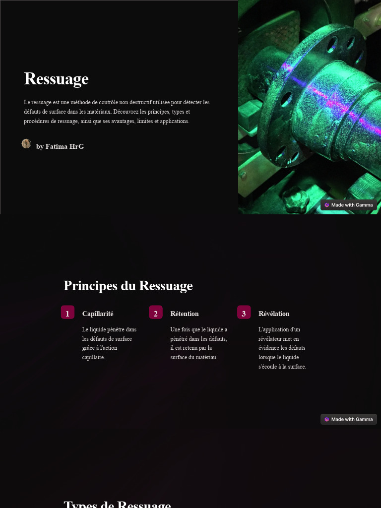 Ressuage | PDF | Contrôle non destructif | Processus d'affaires