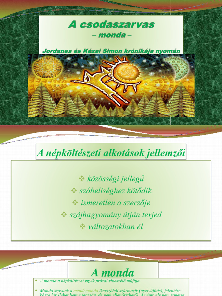 A Csodaszarvas (Monda) | PDF