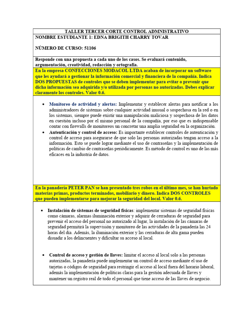 Aca 3 ... | PDF | Indicador de rendimiento | Calidad (comercial)