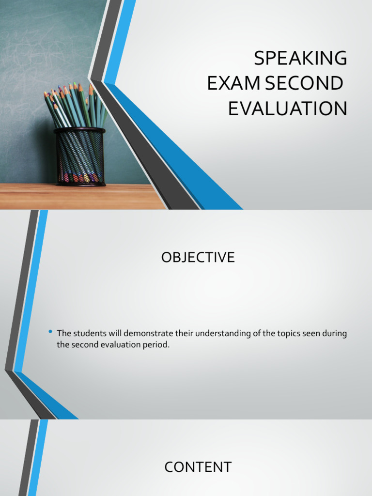 Speaking Exam Second Evaluation | PDF | Learning | Cognition