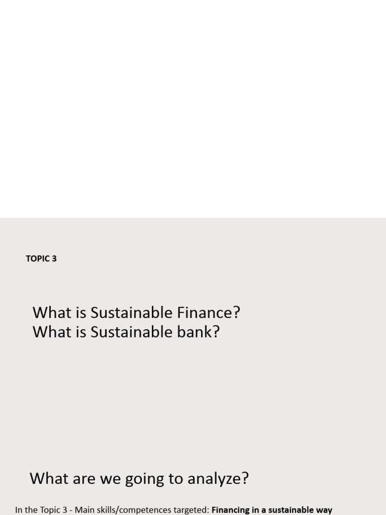 Cambridge Sustainable Finance Overview | PDF | Sustainability | Banks