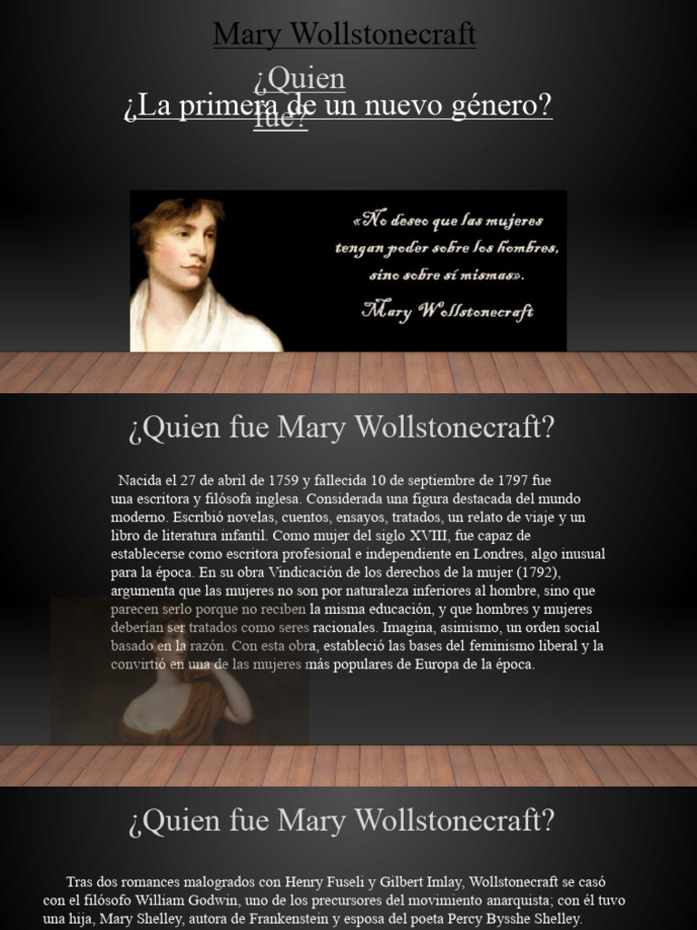 Mary Wollstonecraft (1) .PPTX (Solo Lectura) | PDF | Mary Wollstonecraft