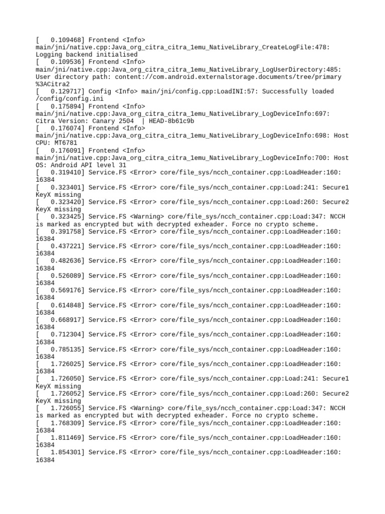 Citra Log | PDF | Encryption | Computer Science
