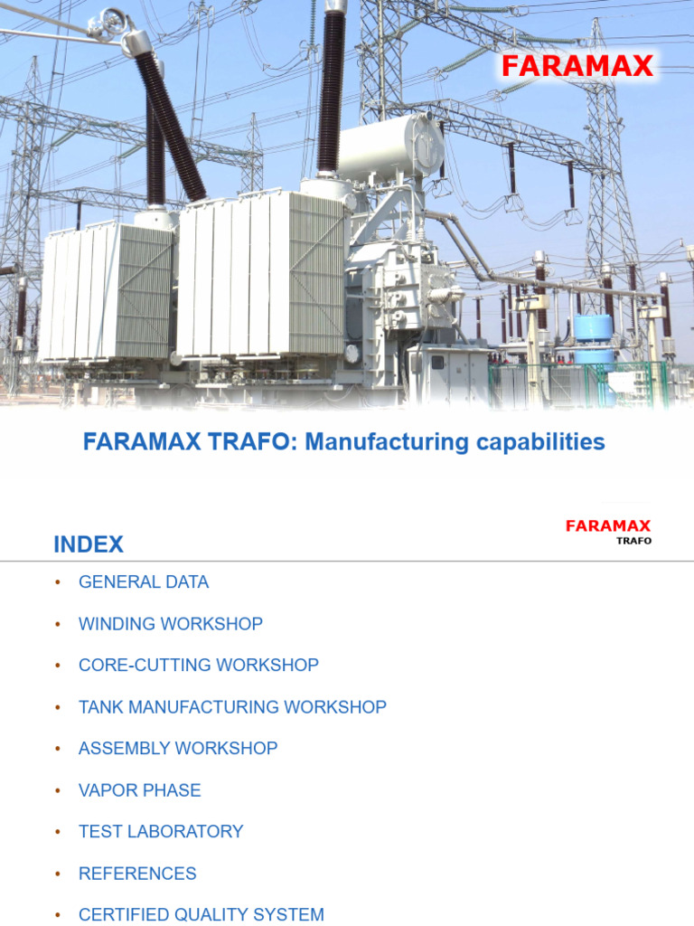Faramax Presentation | Download Free PDF | Transformer | Electrical ...