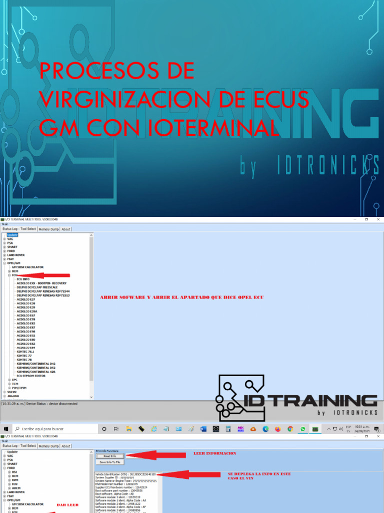 Virginizacion Ecu GM Con Ioterminal | PDF