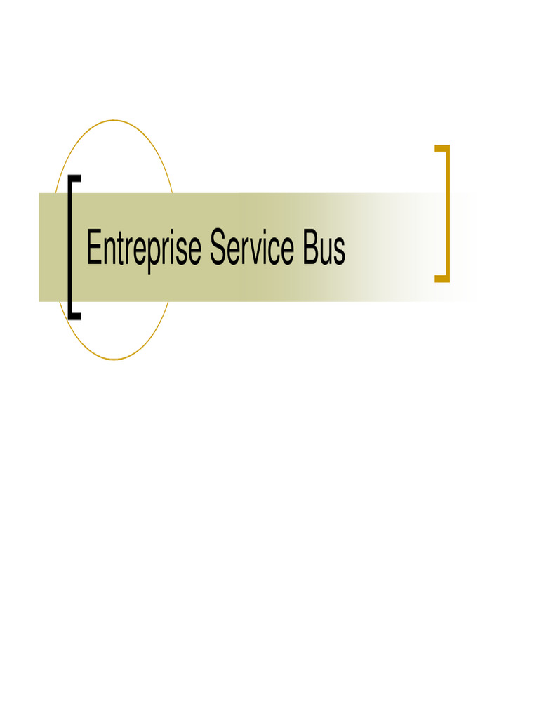 Intégration avec l'Entreprise Service Bus | PDF | Application | Service web