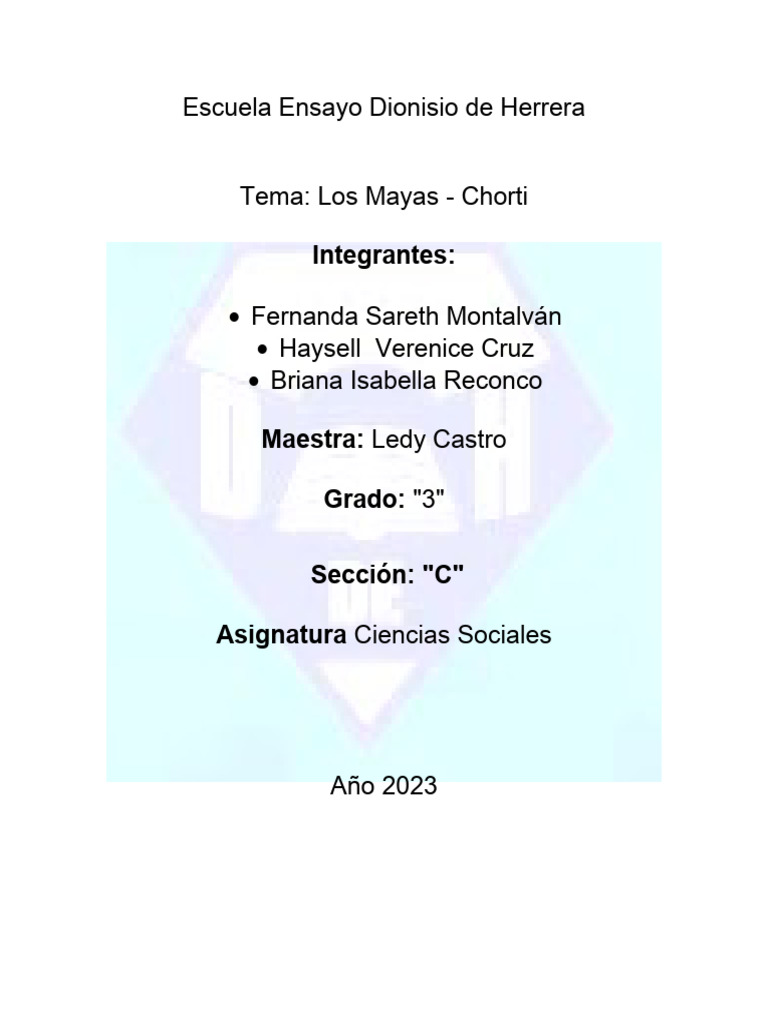 Portada Informe Maya | PDF