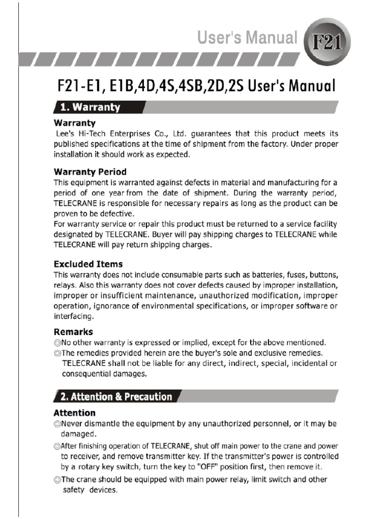F21-E1B User Manual | PDF