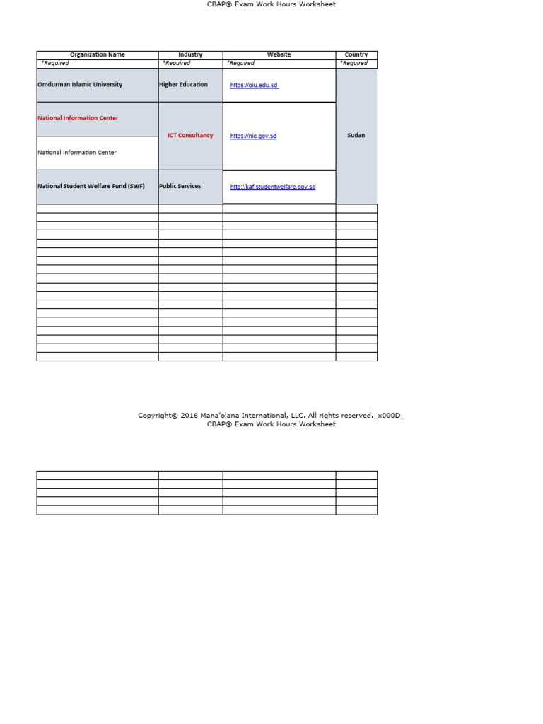 CBAP Template | PDF | Business Analysis | Business