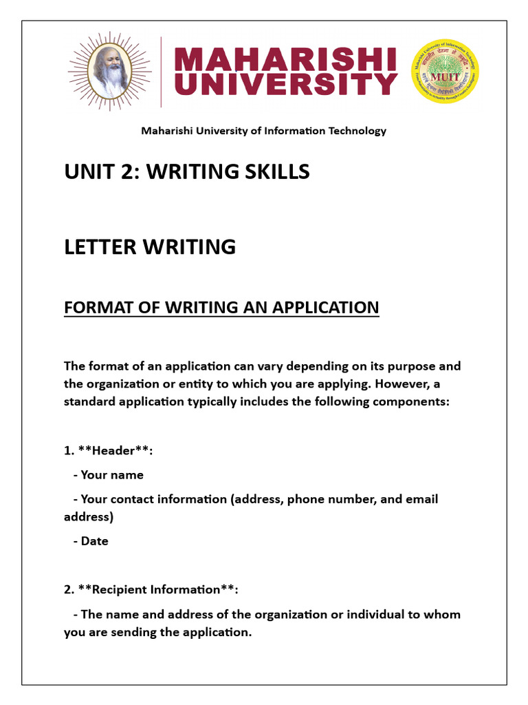 Unit 2 Writing Skills | PDF | Memorandum | Résumé