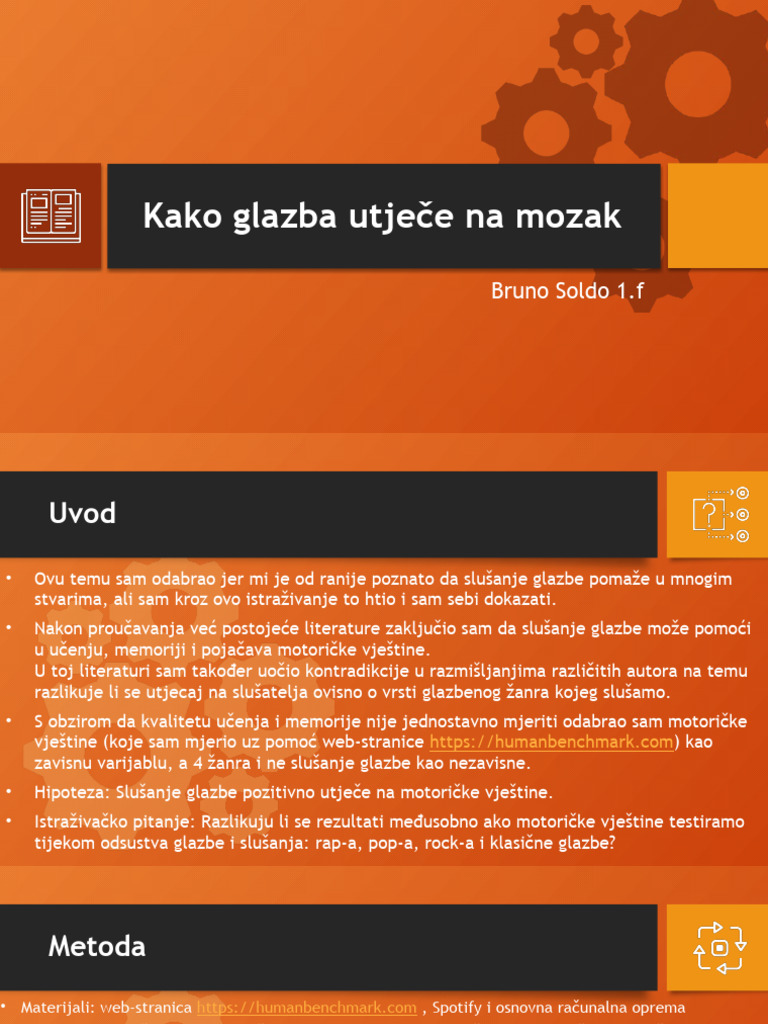Kako Glazba Utječe Na Mozak | PDF
