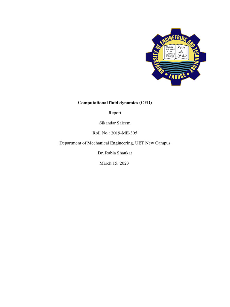 CFD Report 305 | PDF | Fluid Dynamics | Jet Engine