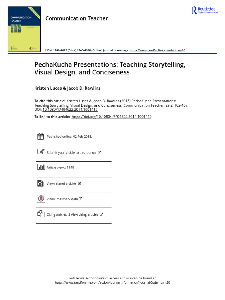 PechaKucha Presentations Teaching Storytelling Visual Design and ...