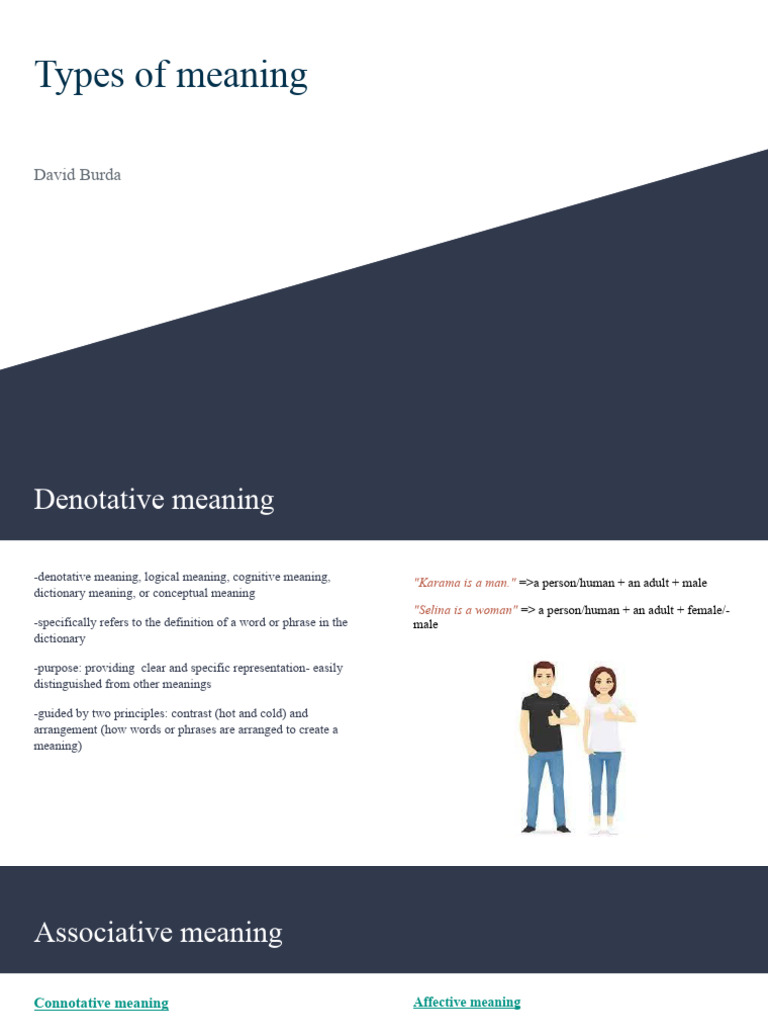 Types of Meaning | PDF | Word | Communication