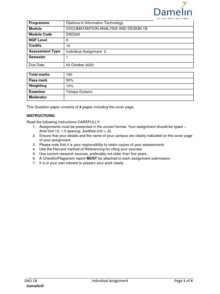 Documentation, Analysis and Design Assignment 2 | PDF | Databases ... Documentation, Analysis and Design Assignment 2 | PDF | Databases ...