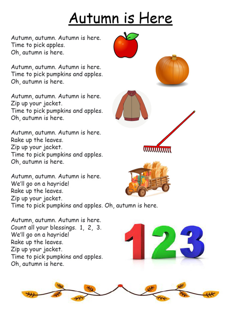 Autumn Is Here Lyrics | PDF