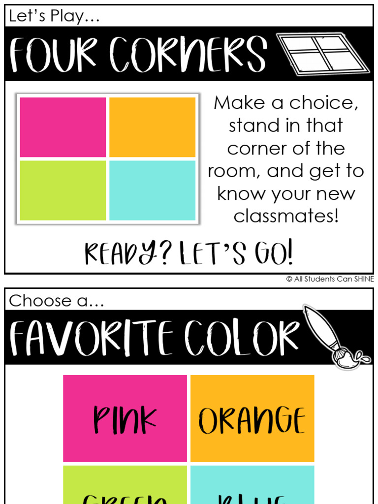 Four Corners Classroom Activity Guide | PDF | Language Arts & Discipline