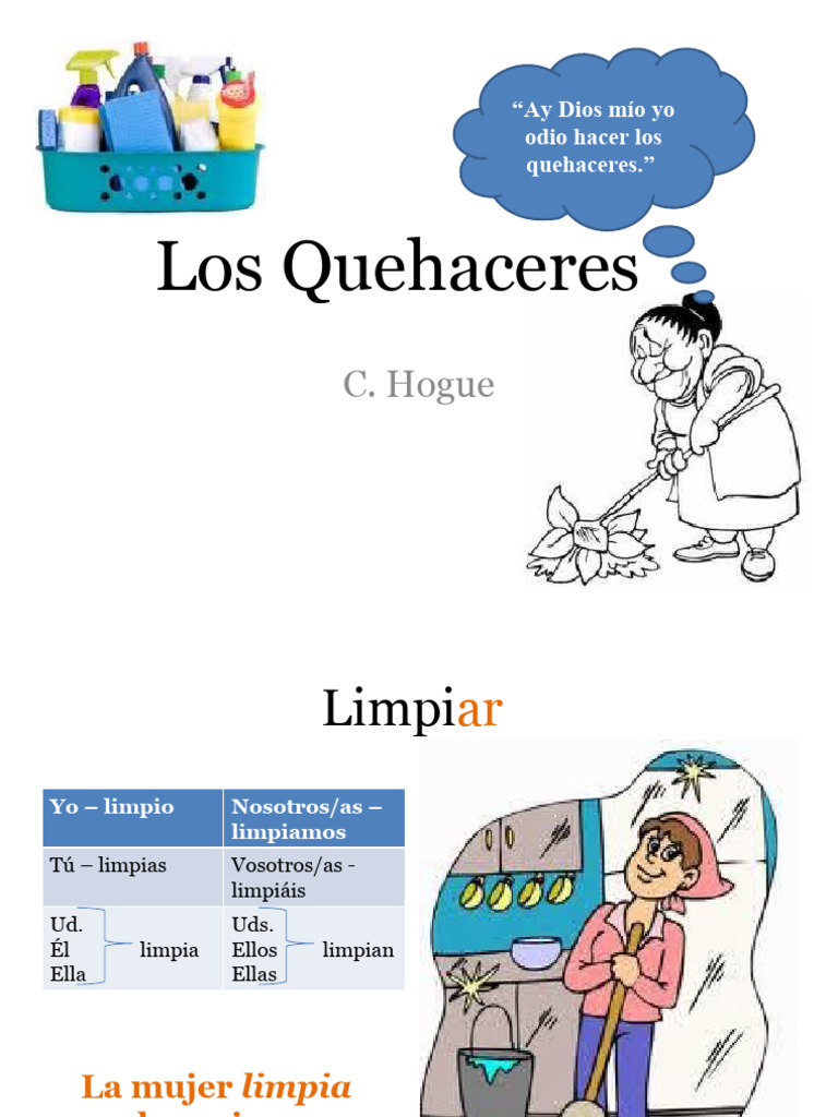 Los Quehaceres Ejercicios de Gramatica - 61370 | PDF