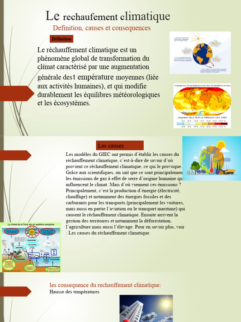 Le Rechaufement Climatique | PDF
