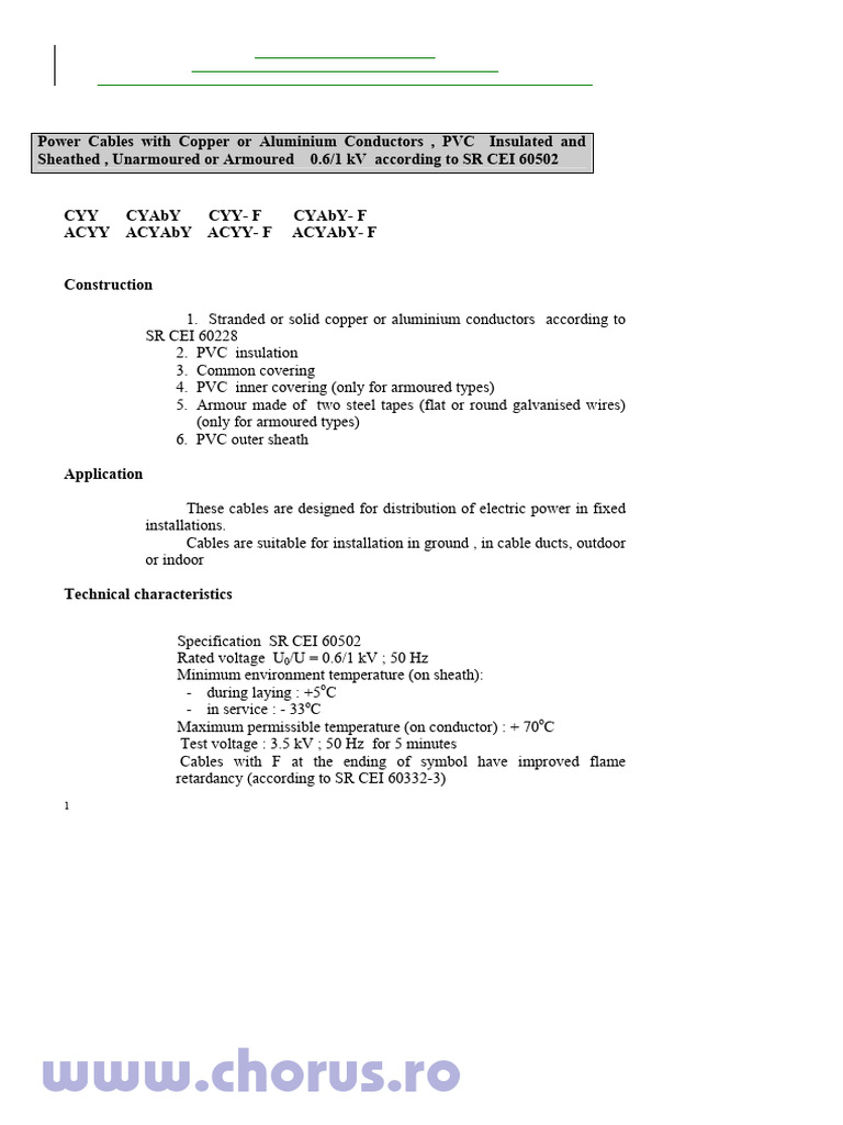 Catalog Cabluri Conductoare Icme | PDF | Electrical Conductor ...