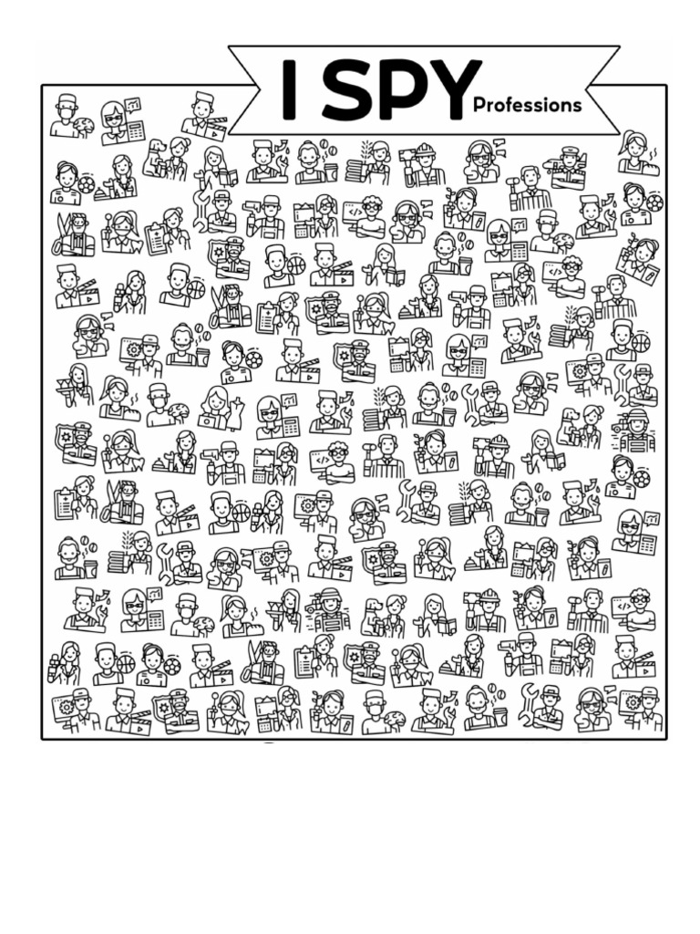 I Spy Professions | PDF