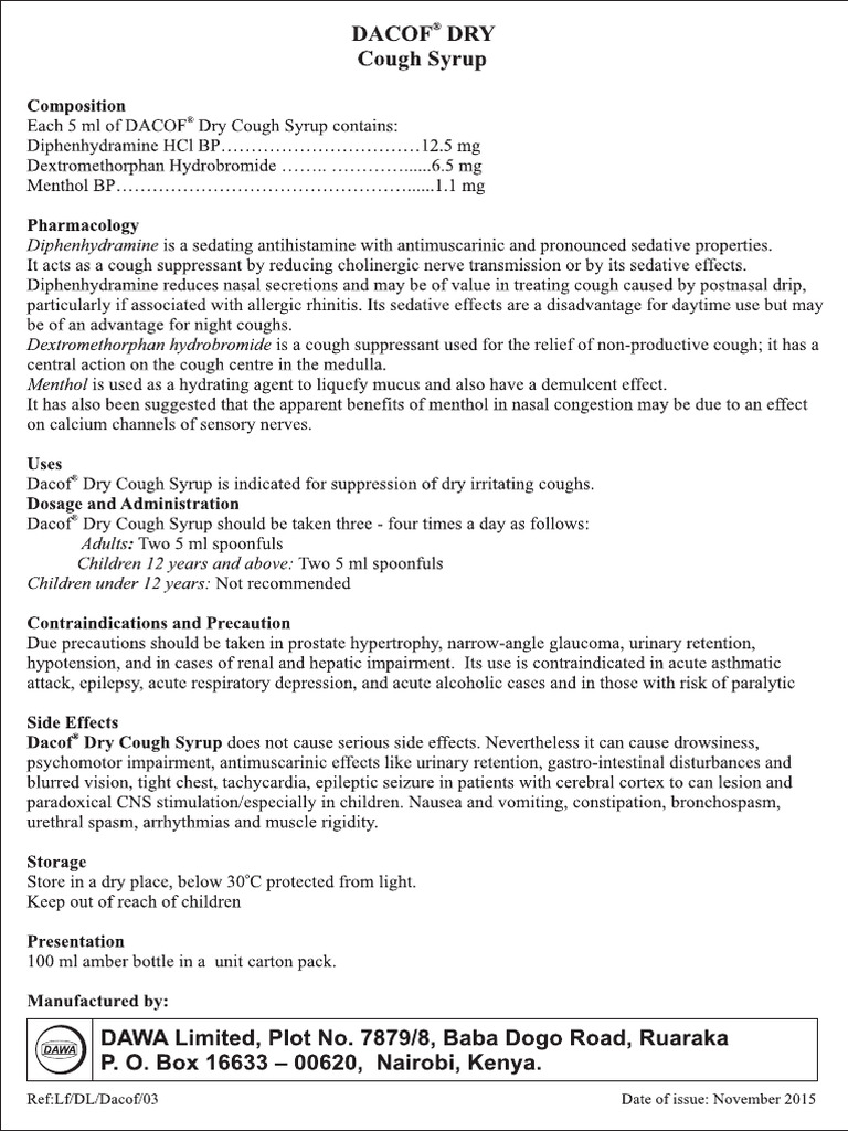 Dacof Dry Leaflet | PDF