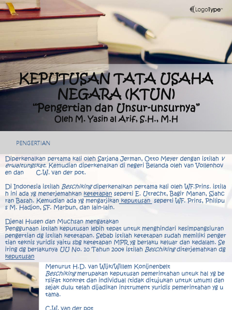 Keputusan Tata Usaha Negara Ktun Pengertian Dan Unsur Unsurnya 2 | PDF