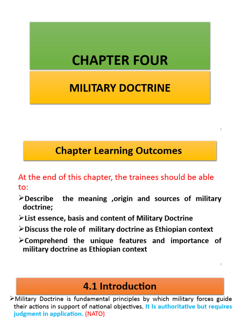Chapter Four | PDF | Military Doctrine | Military