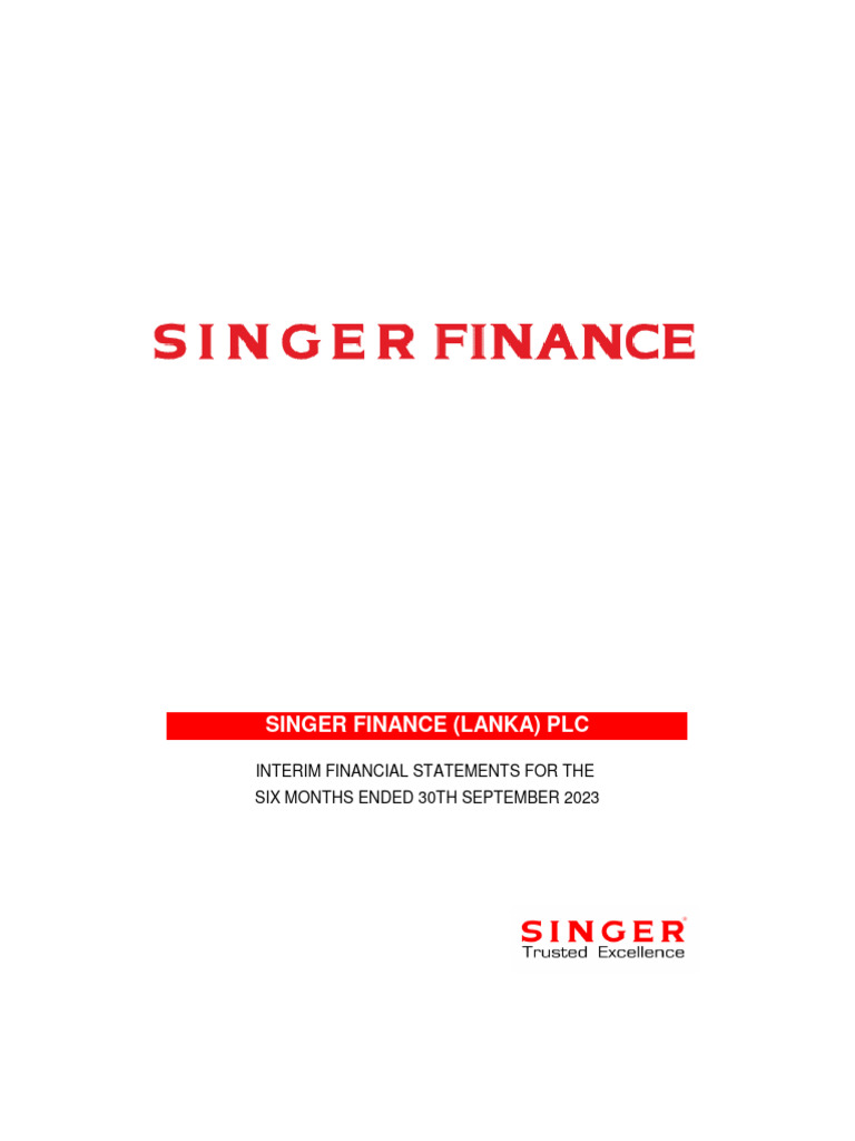 Financial Statement Singer | PDF | Income | Taxes