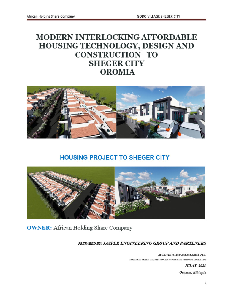 Affordable Housing Solutions in Sheger City | PDF | Quality Assurance ...