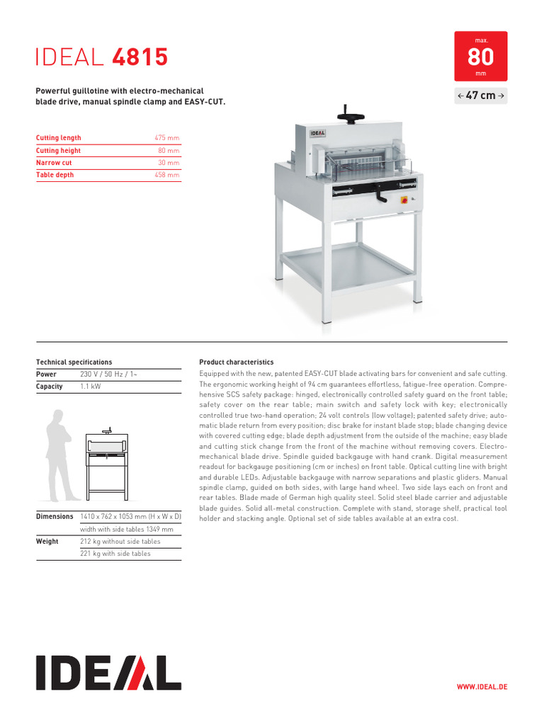 IDEAL 4815 Engl 2016 | PDF | Tools | Equipment