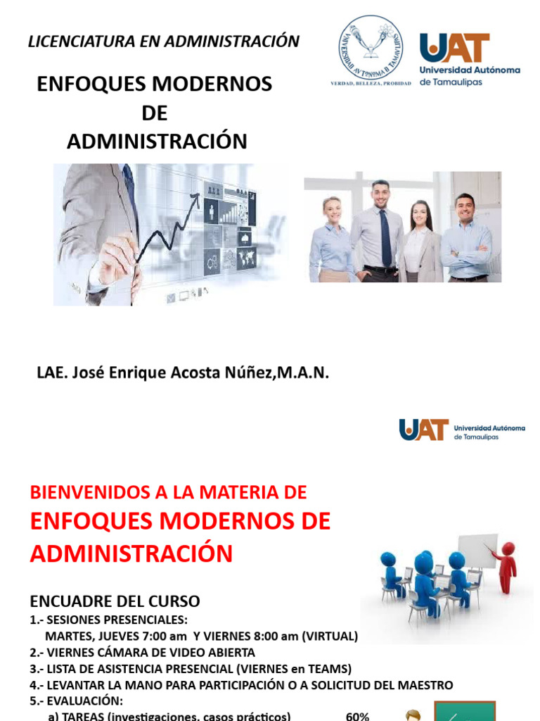 Semana 1 Enfoques Modernos de Administración | PDF | Planificación estratégica | Business