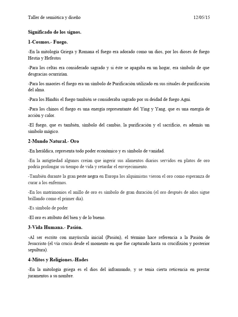 Significado de Los Signos | PDF | templo | Incendios