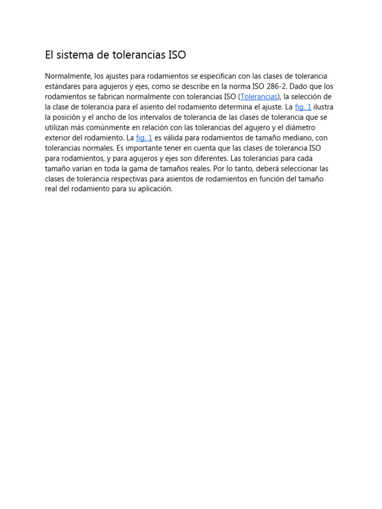 El Sistema de Tolerancias ISO | PDF
