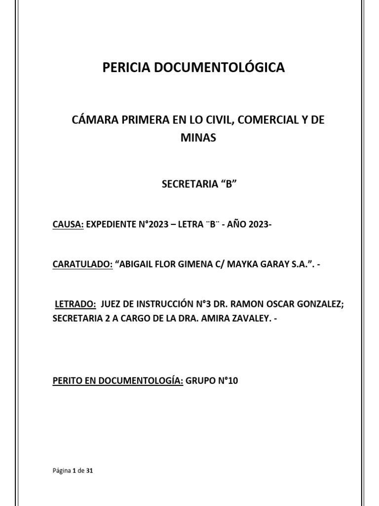 Pericia TP7 Ultimo | PDF | Escritura | Color