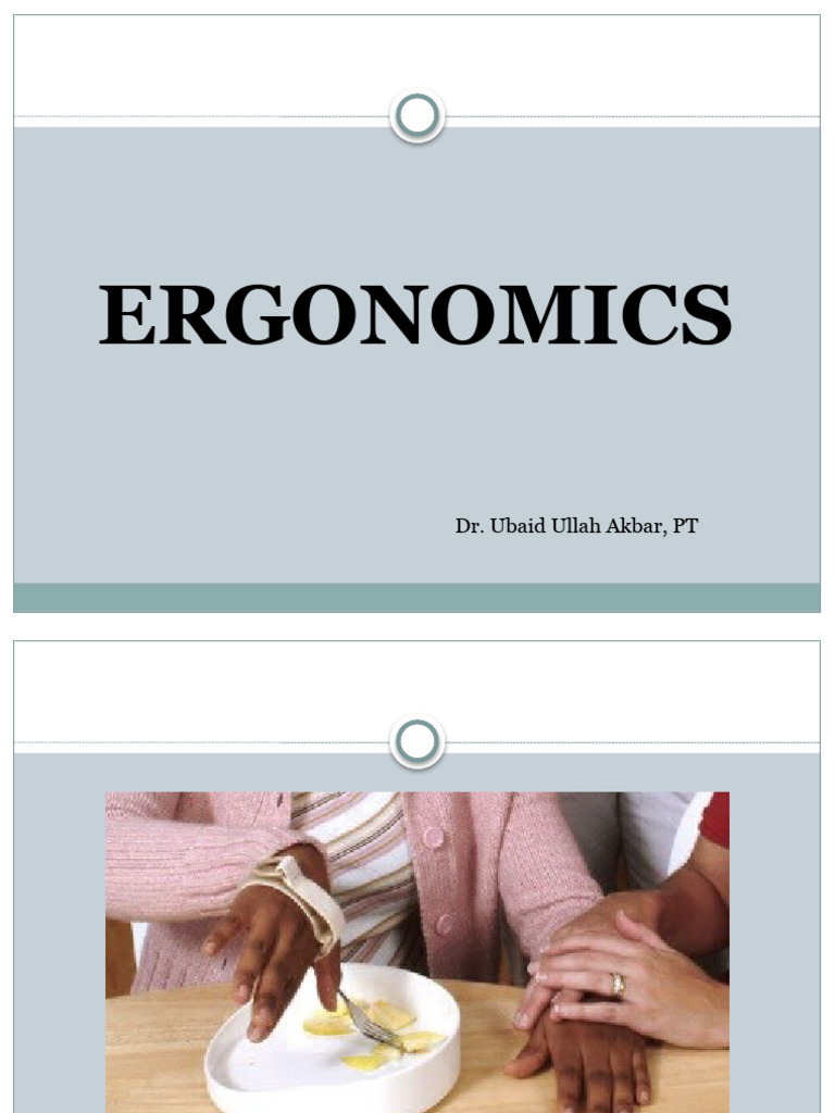 Ergonomics in Therapy: An Overview | PDF | Human Factors And Ergonomics ...
