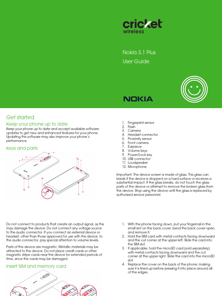 Nokia 3.1 Plus User Guide Overview | PDF | Bluetooth | Wi Fi