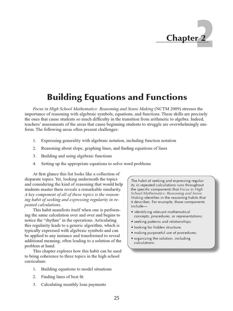 Building Equations and Functions | PDF | Equations | Algebra