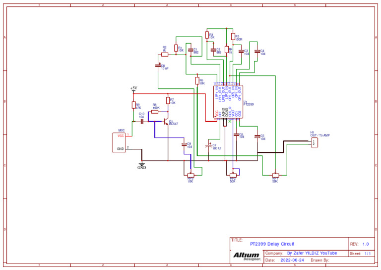 Schematic - pt2399 Echo - 2022-06-24 | PDF